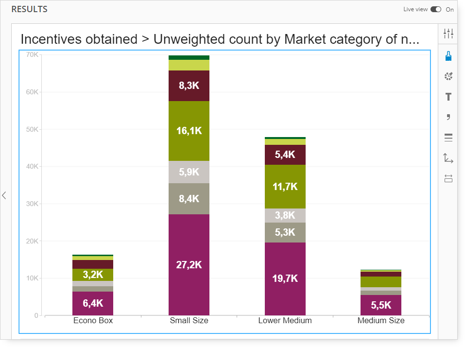 Mapping the Color of the Palette to a Label