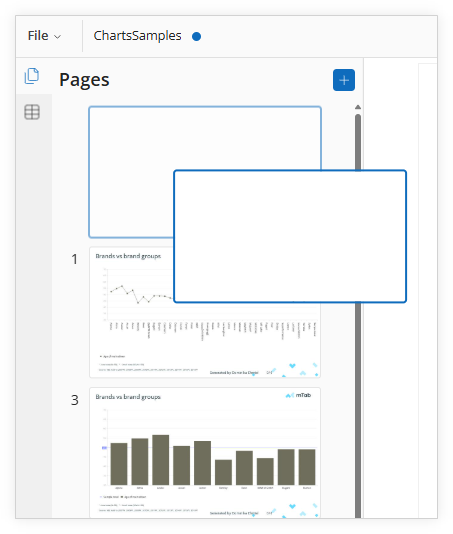 Storybuilding Interface for Slide-Type Pages